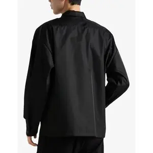 Prada Re Nylon Zip-up Woven Shirt