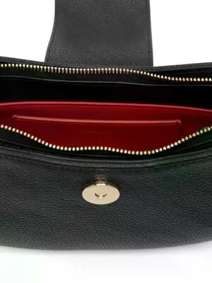 FERRAGAMO Mini Double Gancini Shoulder Bag - Black