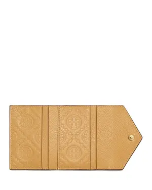 Tory Burch Pebble Leather Small Envelope Wallet - Biscotti