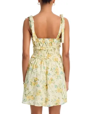 Aqua Rose Bud Tank Dress
