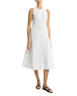 White Ruched