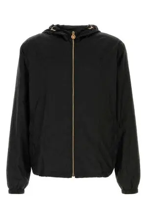 Versace Blouson Baroque Jacquard Jacket - Black