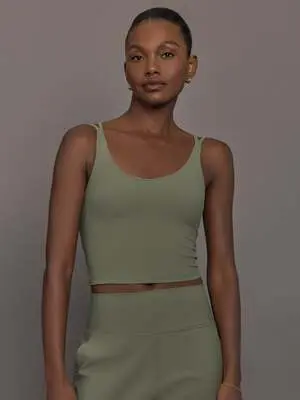 Carbon38 V-neck Tank - Moss