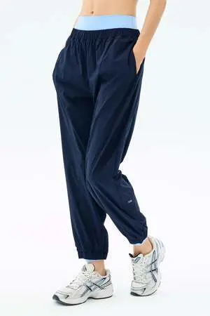 Splits59 Megan Woven Nylon Jogger - Indigo