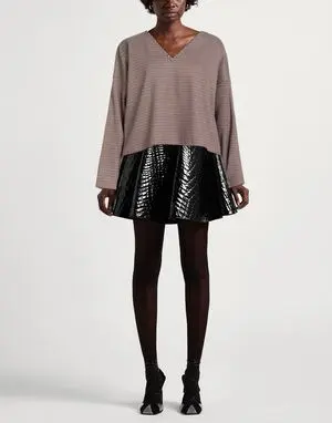 HAVEONE Houndstooth Woven Top - Red