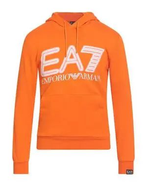 EA7 Cotton-elastane Sweatshirt - Orange