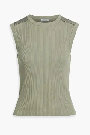 Brunello Cucinelli Ribbed Camis Tanks For Women