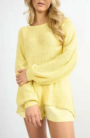 VIENS AVEC MOI Relaxed Fit Sweater