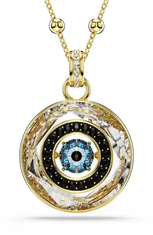 SWAROVSKI Symbolica Crystal Evil Eye Pendant Necklace - Multicolored