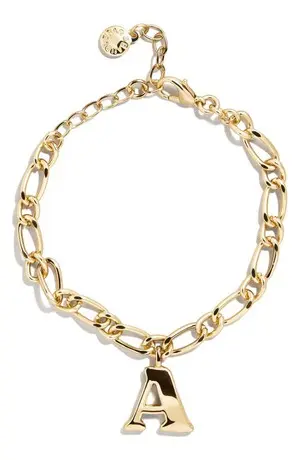 Baublebar Annika Initial Bracelet - Gold - A