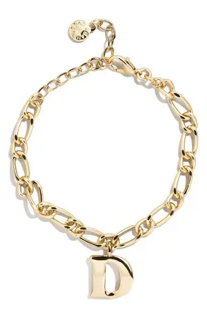 Baublebar Annika Initial Bracelet - Gold - D