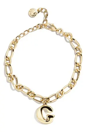 Baublebar Annika Initial Bracelet - Gold - G