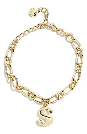 Baublebar Annika Initial Bracelet - Gold - S