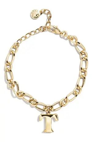 Baublebar Annika Initial Bracelet Gold - T