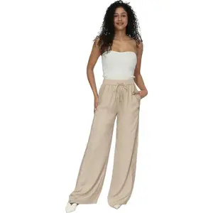 BELLE & BLOOM Wide Leg Pant - Latte