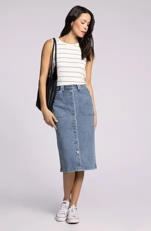 THREAD & SUPPLY Shania Denim Skirt