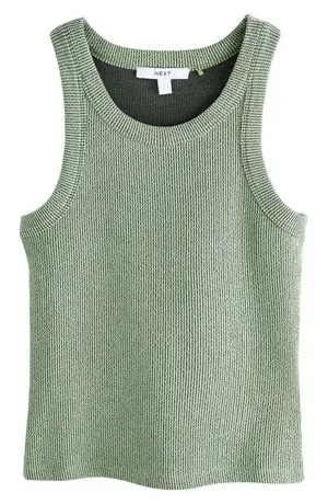 NEXT Glitter Ribbed Tank