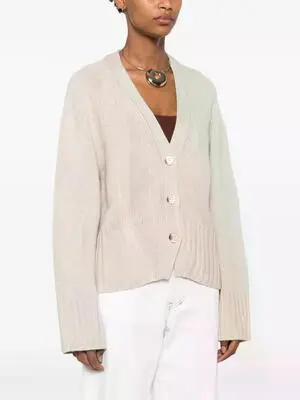 Soft Goat Cashmere Cardigan - Neutrals