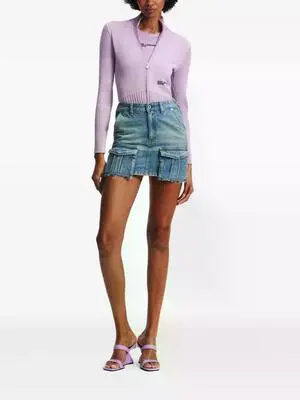 Karl Lagerfeld Utility Denim Mini Skirt