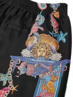 Versace Coral Theatre Print Shorts