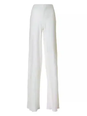 Alberta Ferretti Linen High-waisted Trousers