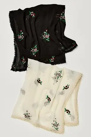 Women's Embroidered Scarves