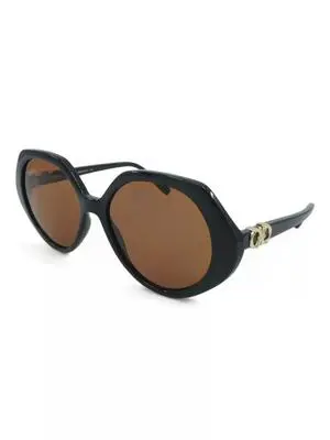 FERRAGAMO Geometric Sunglasses - Black