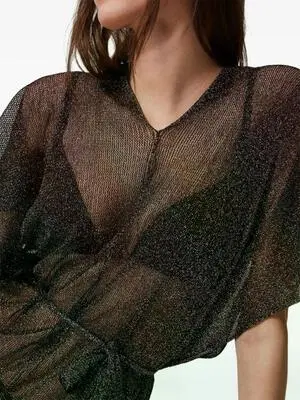 TWINSET Fringed Sheer Dress