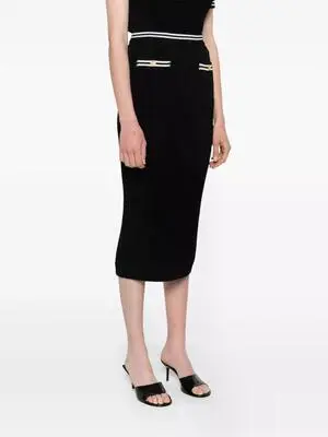 Alessandra Rich Cotton Midi Skirt