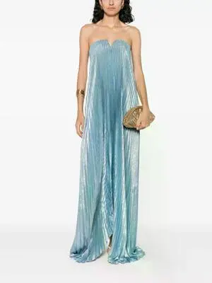 L'IDEE Pleated Gown - Blue