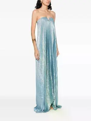 L'IDEE Pleated Gown - Blue