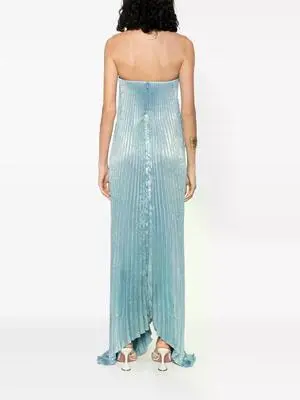 L'IDEE Pleated Gown - Blue