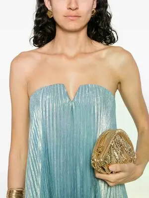 L'IDEE Pleated Gown - Blue