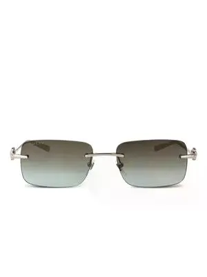 Gucci Rectangle-frame Sunglasses - Grey