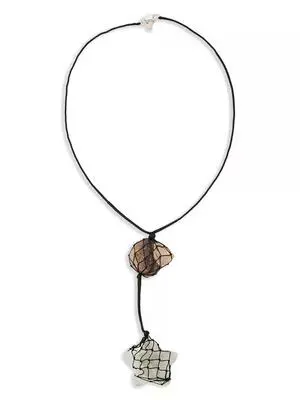 NICCOLO PASQUALETTI Wrapped Reef Pendant Necklace - Black