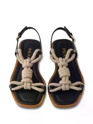 Prada Knotted Rope-detail Sandals