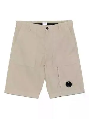 C.P. COMPANY Lens-detail Cargo Shorts - Neutrals