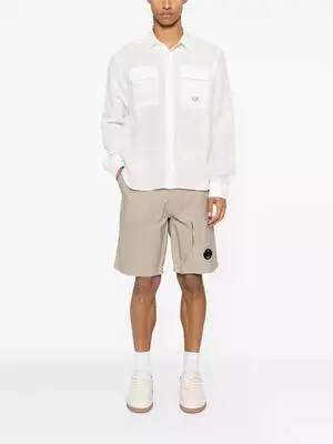 C.P. COMPANY Lens-detail Cargo Shorts - Neutrals