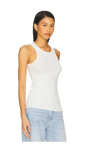 Free People Ribbed Lace Trim Tank