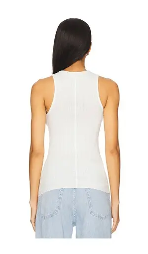 Free People Ribbed Lace Trim Tank