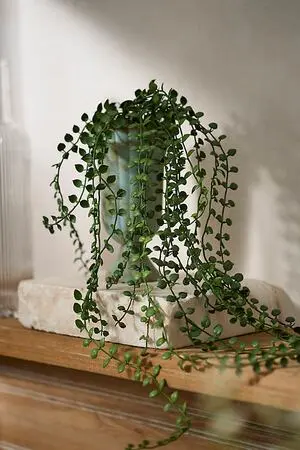 TERRAIN Faux Button Leaf Spray - Green Pattern