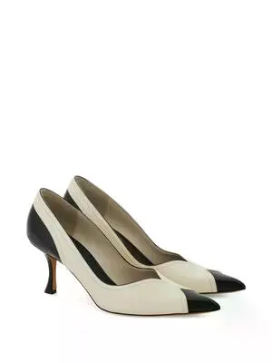 FERRAGAMO 70mm Leather Pumps