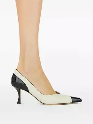 FERRAGAMO 70mm Leather Pumps