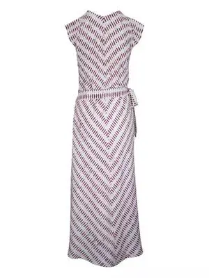 PETER COHEN Geometric-print Maxi Dress