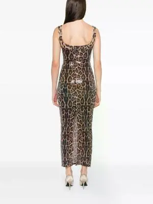 ATU BODY COUTURE Leopard-print Midi Dress