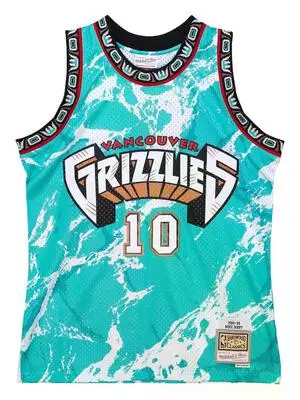 Mitchell & Ness Mike Bibby Nba Grizzlies 1998 Team Marble Swingman Vest - Blue