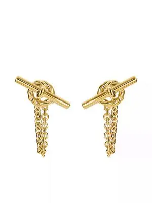 David Yurman 18k Dy Mercer® Chain Earrings - Gold