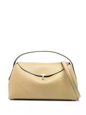 TOTEME T-lock Leather Handle Bag - Neutrals