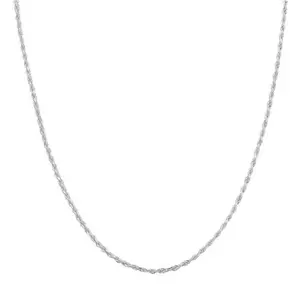 DONATELLO GIAN Sterling Thin Twisted Necklace - Silver