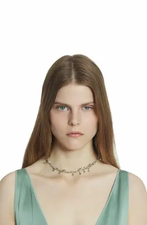 LANVIN Aede Choker Necklace - Silver-crystal